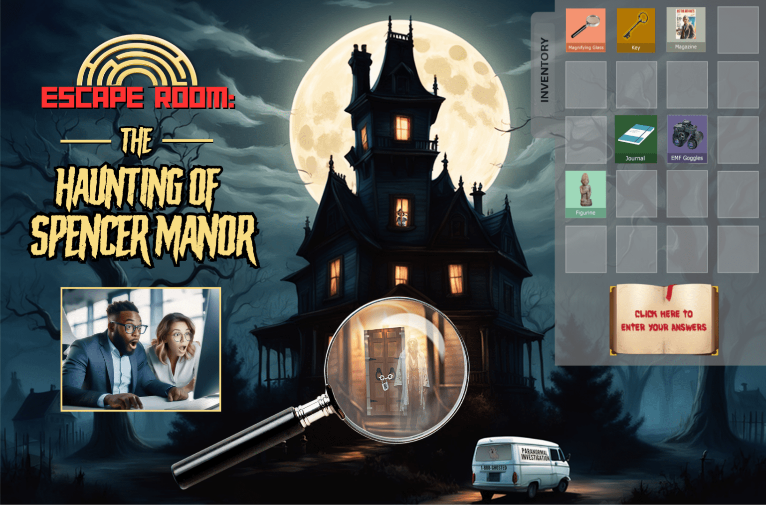 Virtual Escape Room: Haunting of Spencer Mano | Waterloo Team Building